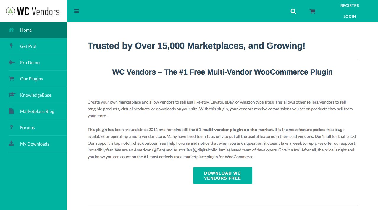 WC Vendors - Marketplace Stack